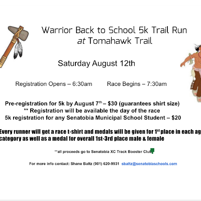 2023 — Warrior Back to School 5K Trail Run — Race Roster — Registration ...