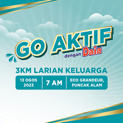 Terma & Syarat — 2023 — Go Aktif dengan Daia Race Roster — Pendaftaran, Pemasaran, Penubuhan Tabung
