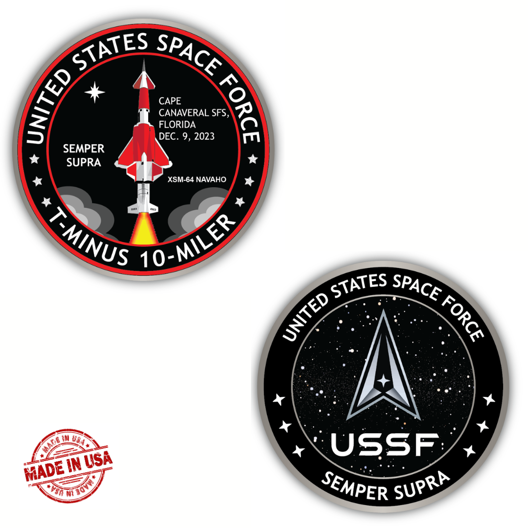 2023 Challenge Coin Made In The USA Store Space Force T Minus 10