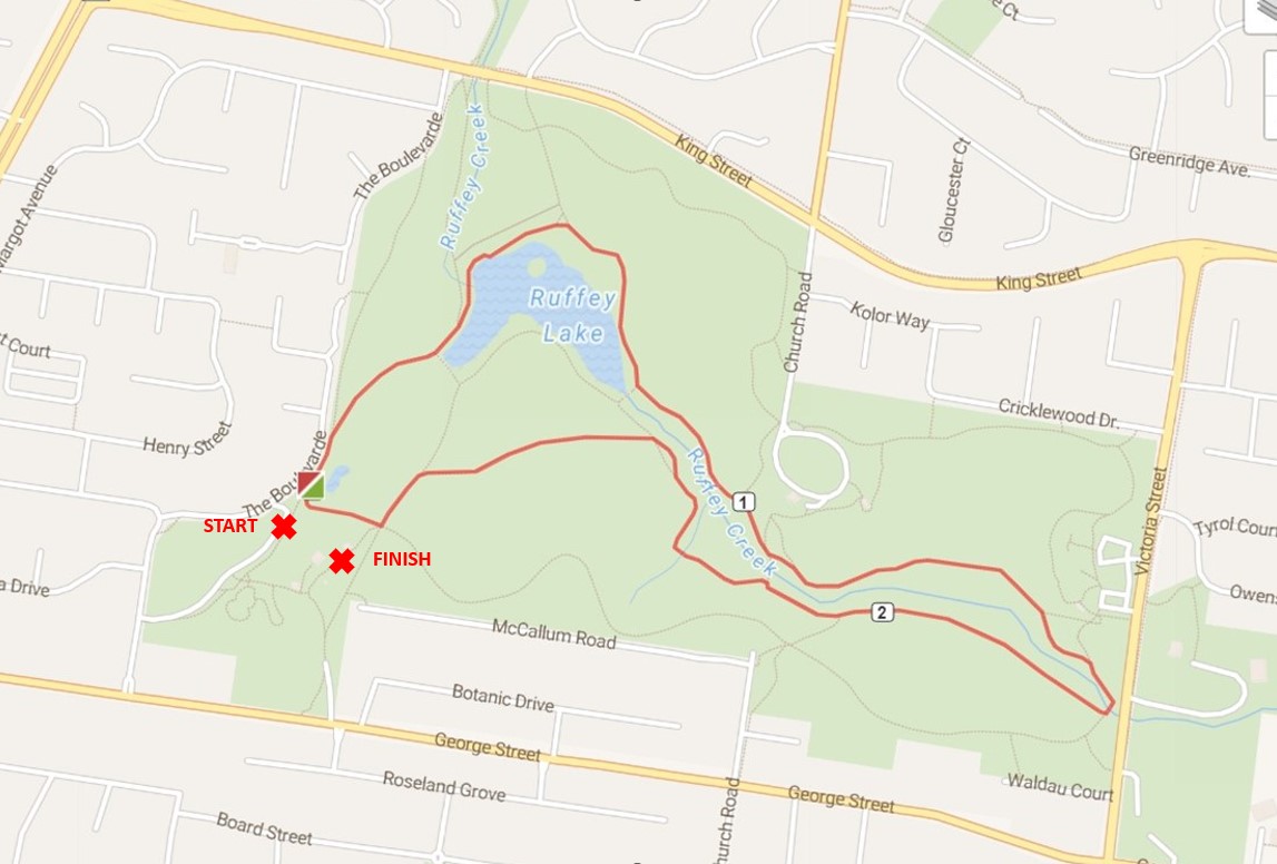 My Manningham Fun Run Walk Course Map — 2025 — My Manningham Fun Run ...