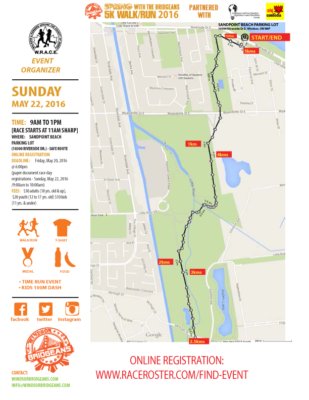 2016 — Spring with the Bridgeans 5K Run/Walk 2016 along with C4C & EWB ...